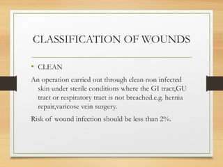 Wound healing and sterilization for MBBS students | PPT