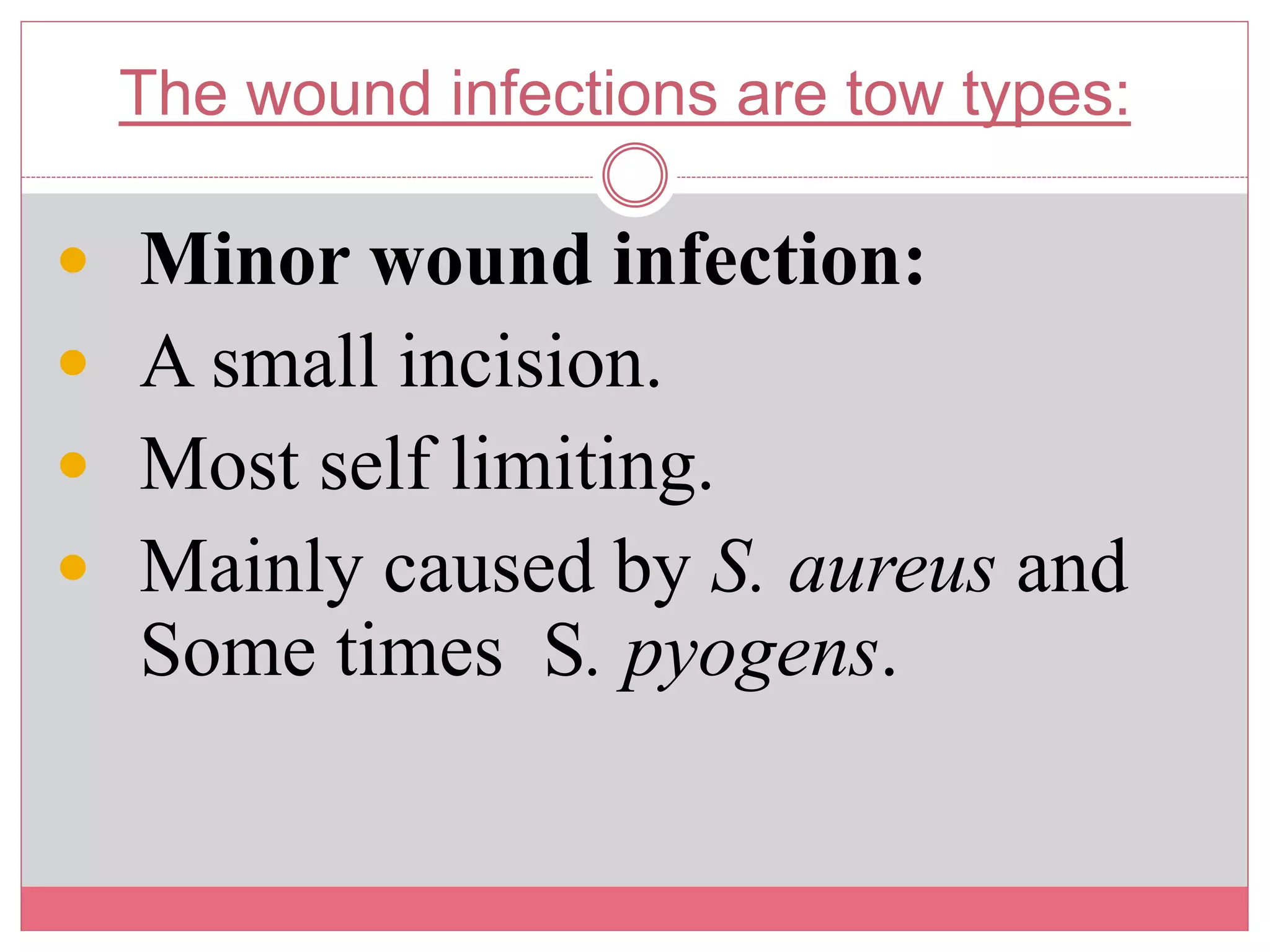 Wound infection ppt Dr.Mahadi | PPT
