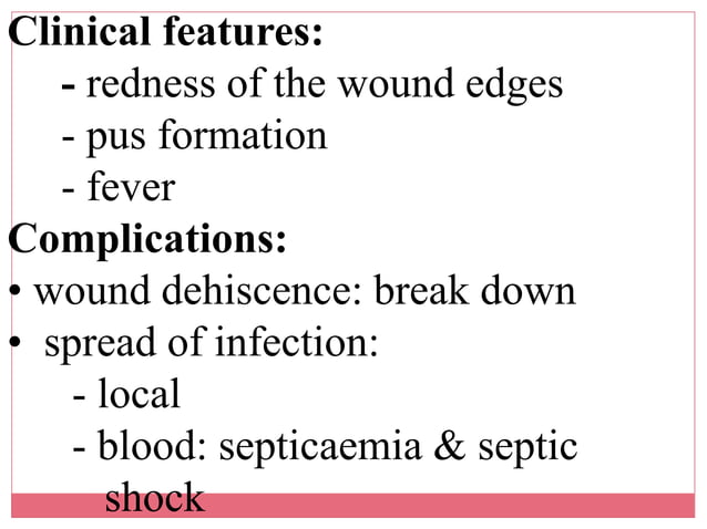 Wound infection ppt Dr.Mahadi | PPT