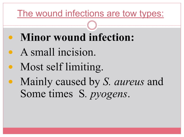 Wound infection ppt Dr.Mahadi | PPT