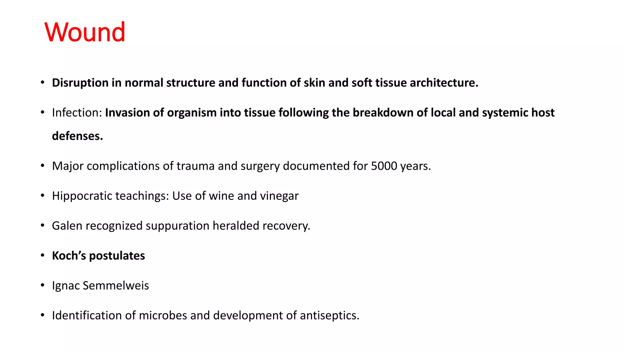 Wound infection | PPTX