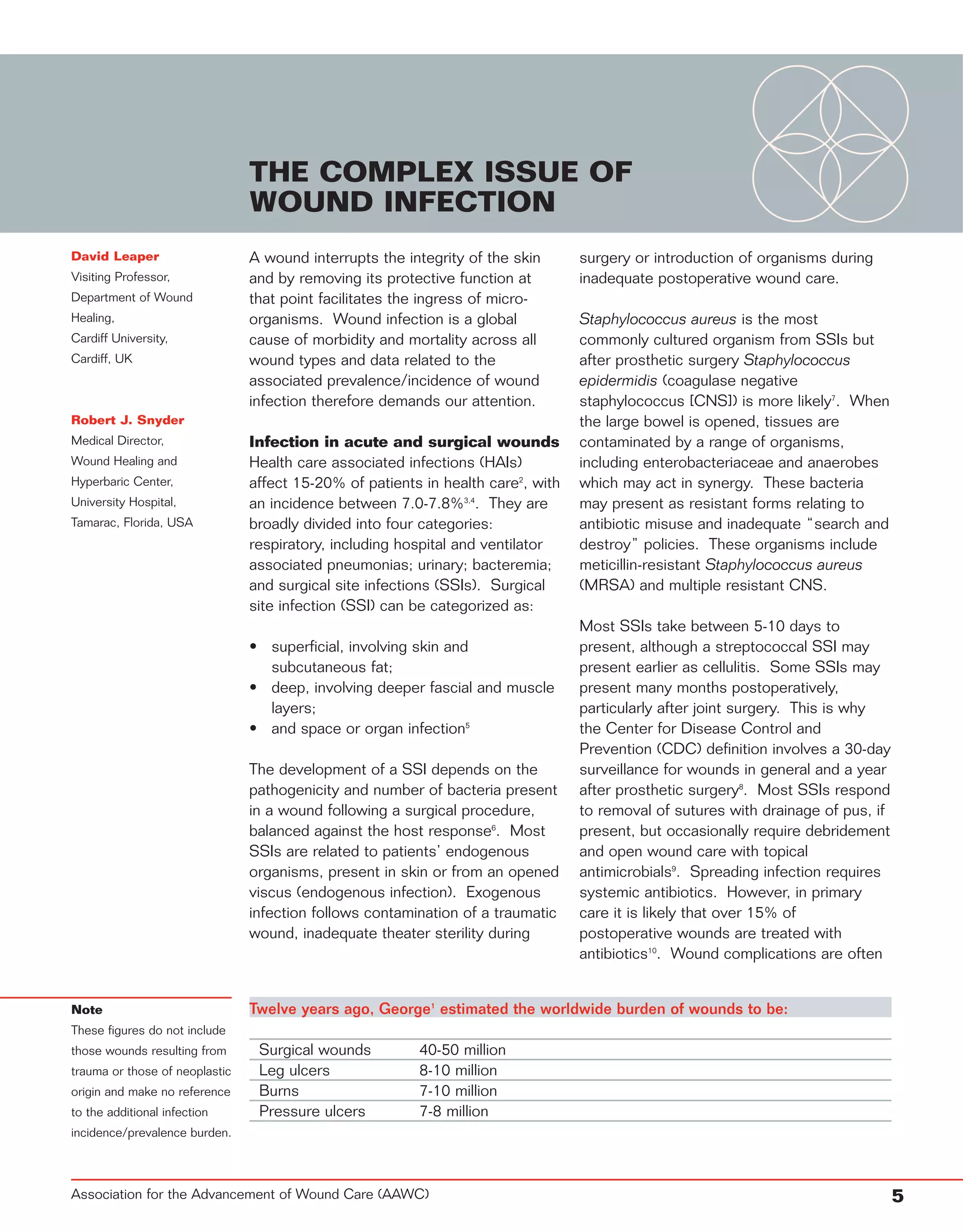 Wound infection and the role of biofilms | PDF