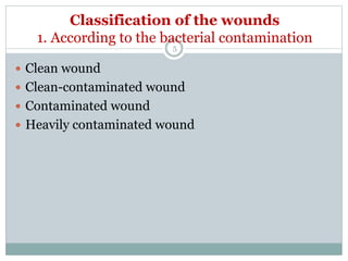 Information on Wound | PPTX | First Aid | Injuries