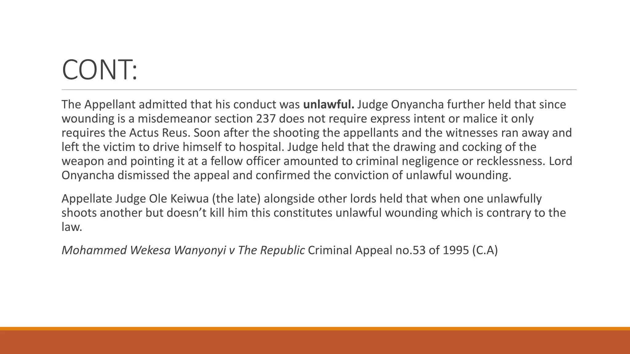 The Offence of Wounding | PPTX