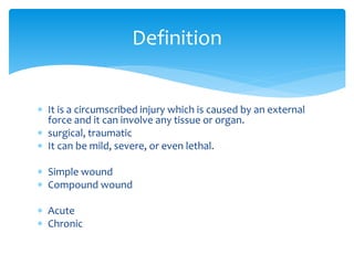 Wound_Management.pptx basics and advanced care | PPTX | First Aid ...