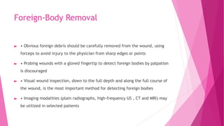 WOUND MANAGEMENT.pptx, wound care, aseptic technique | PPTX