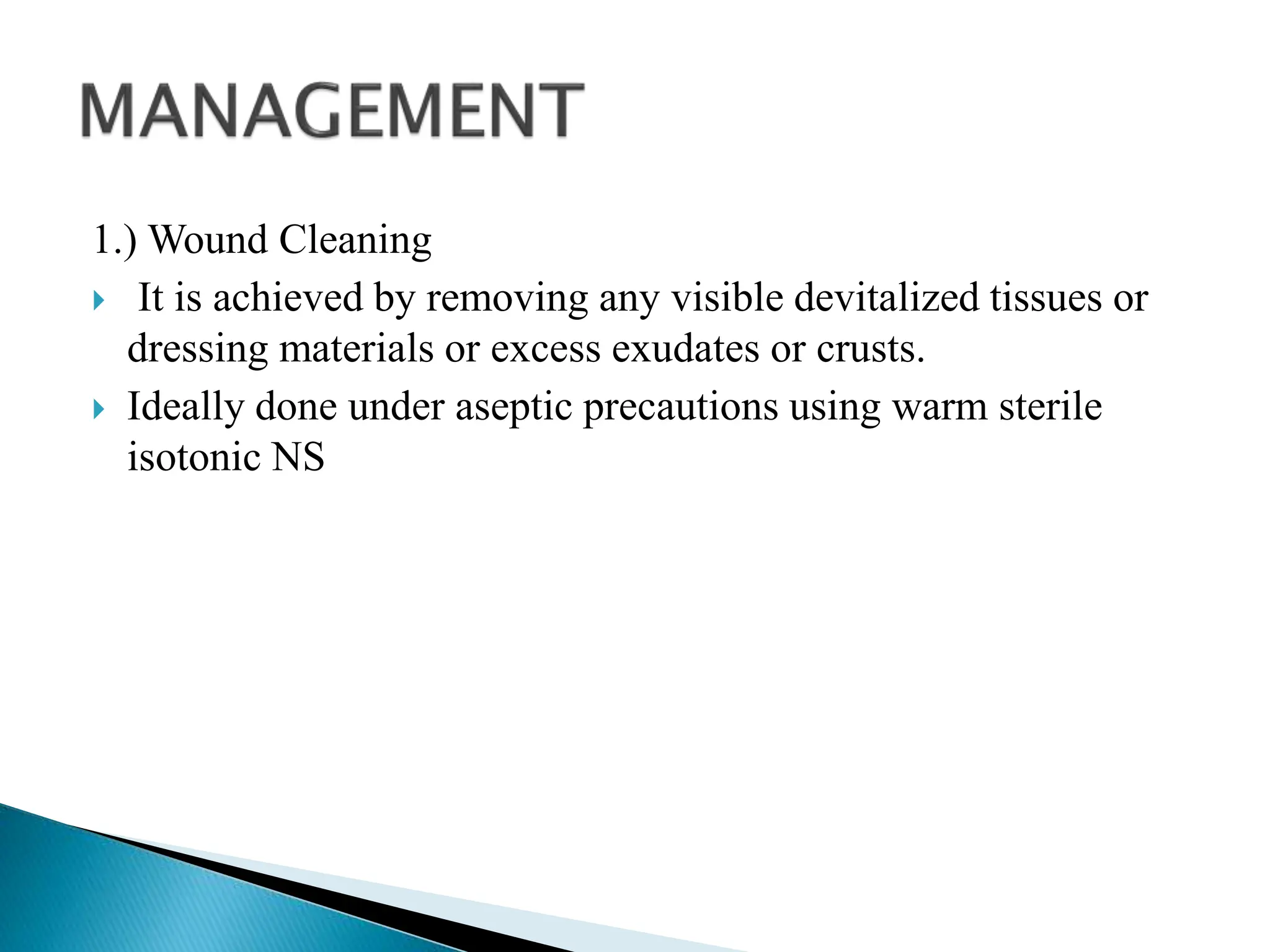 WOUND MANAGEMENT & DRESSING.pptx wound management | PPTX