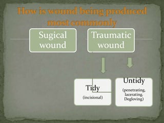 Wound management & dressings | PPTX | First Aid | Injuries