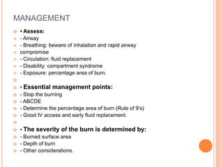 Wound management of burn | PPTX