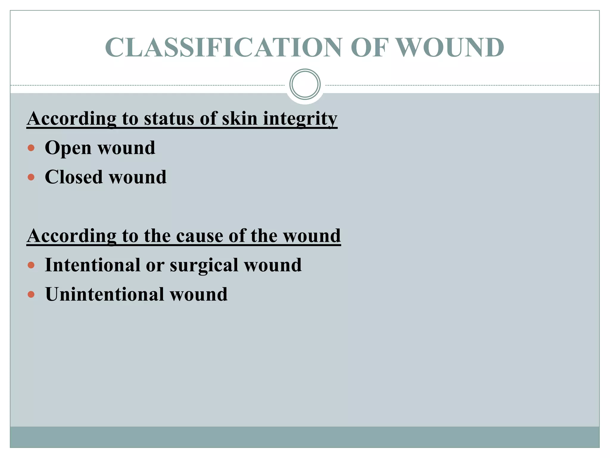 Wound ppt | PPTX | First Aid | Injuries
