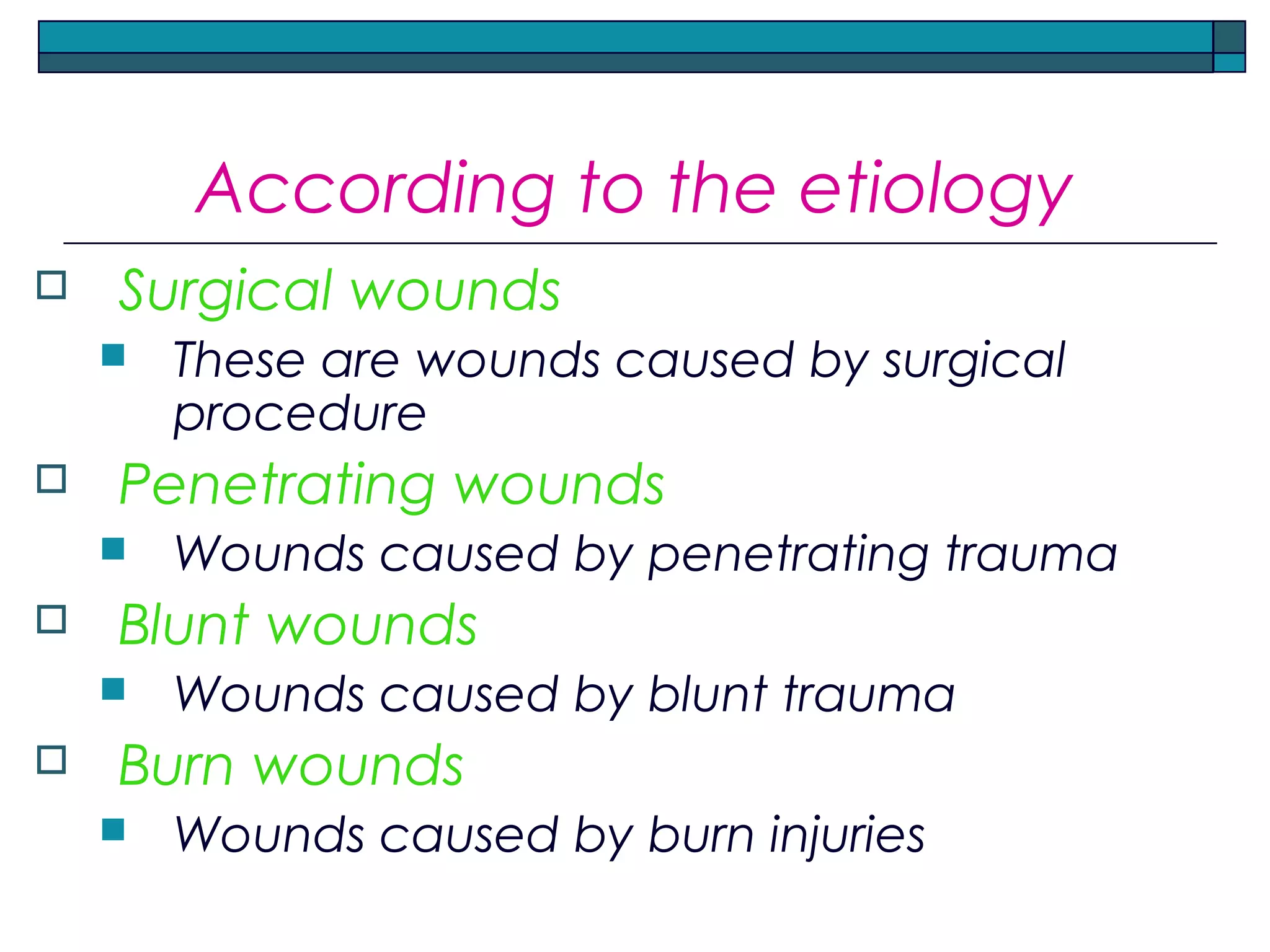 Wounds | PPT