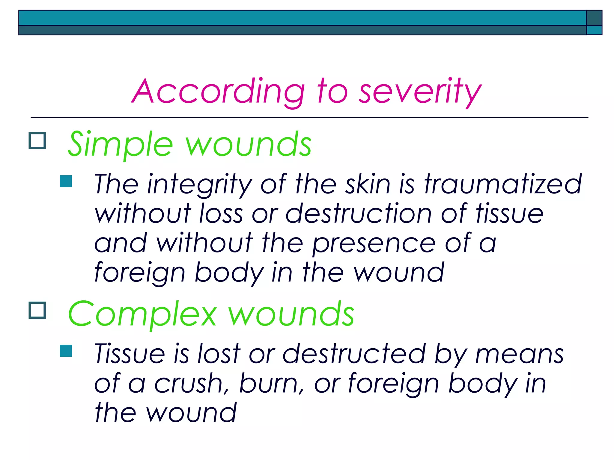 Wounds | PPT | First Aid | Injuries