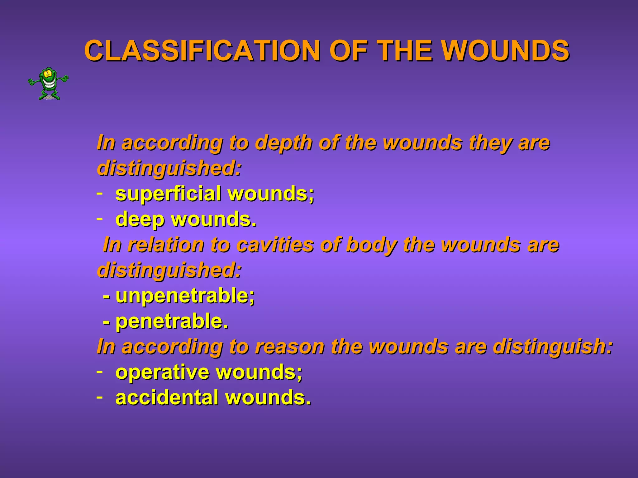 Wounds | PPT | First Aid | Injuries