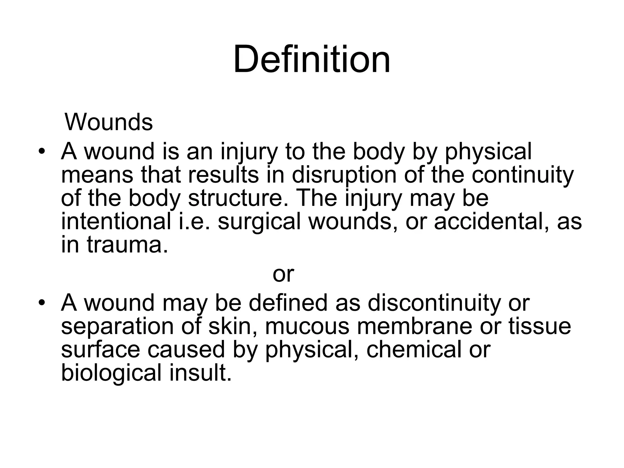 Wounds | PPT