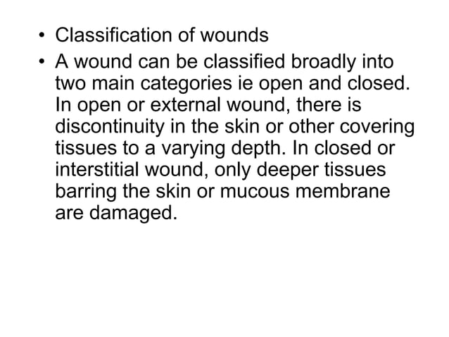 Wounds | PPT
