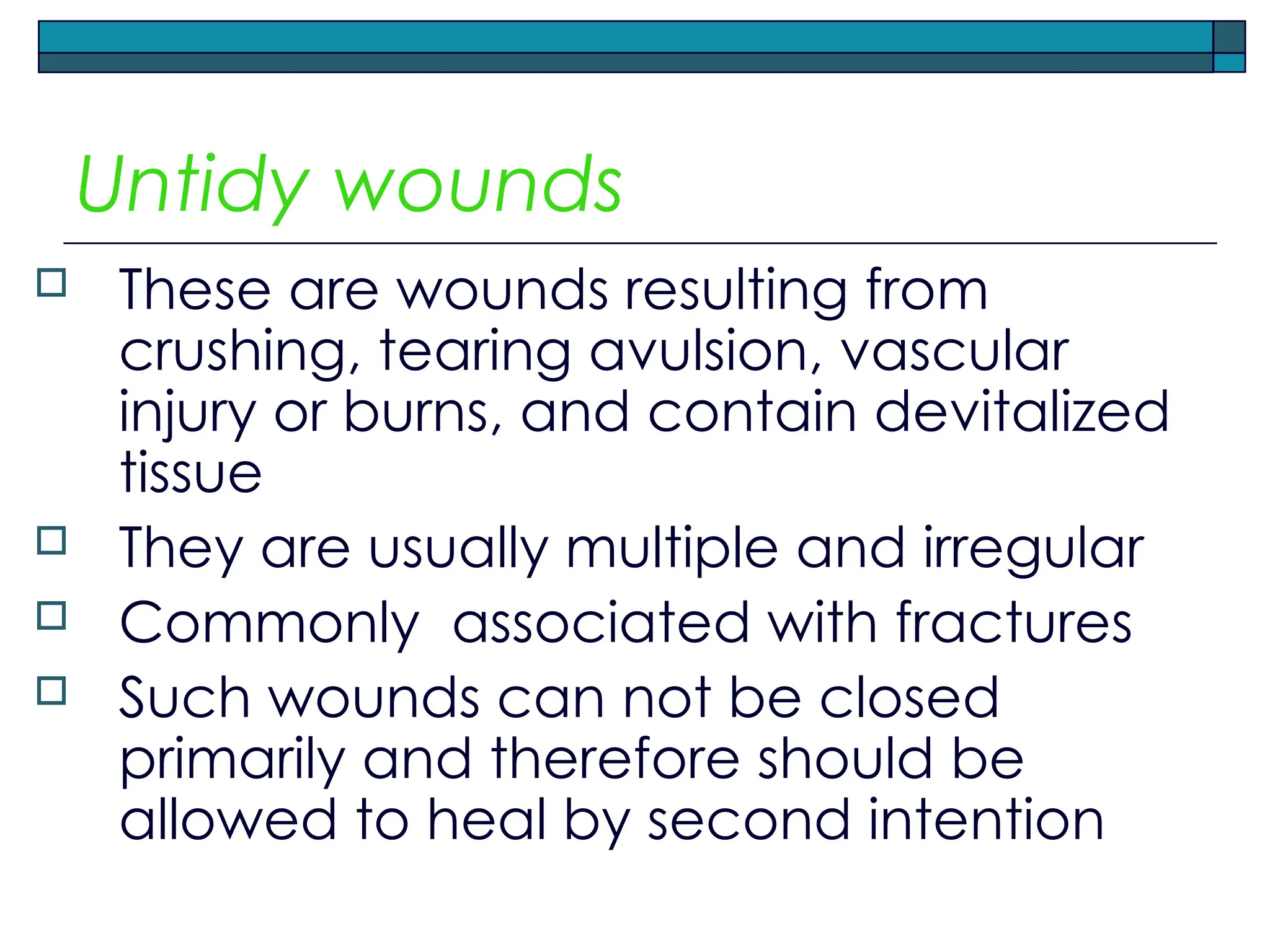 STEPWISE APPROACH TO CLINICAL SURGERY: WOUNDS | PPT