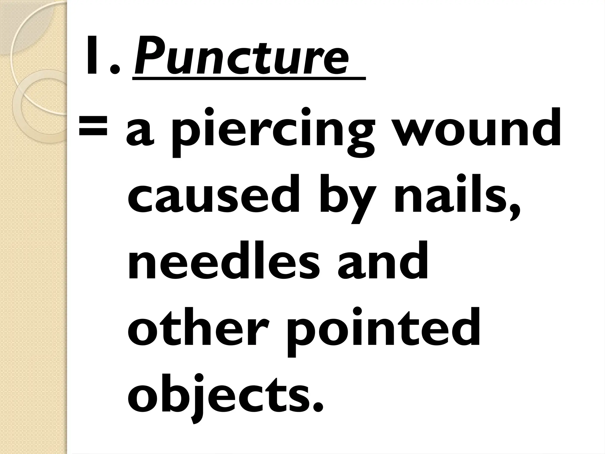 types of wounds mapeh - health quater 3 | PPTX