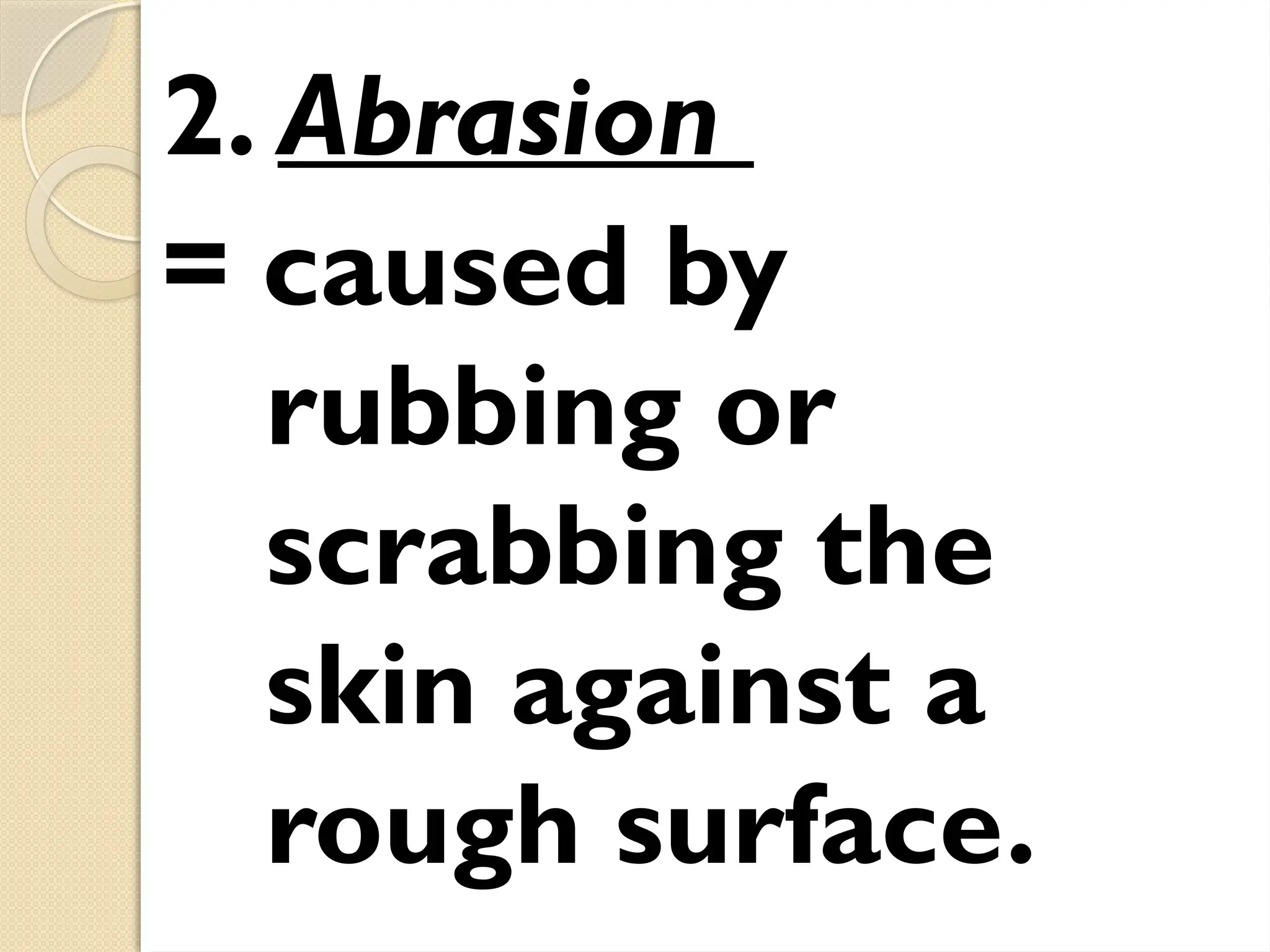types of wounds mapeh - health quater 3 | PPTX