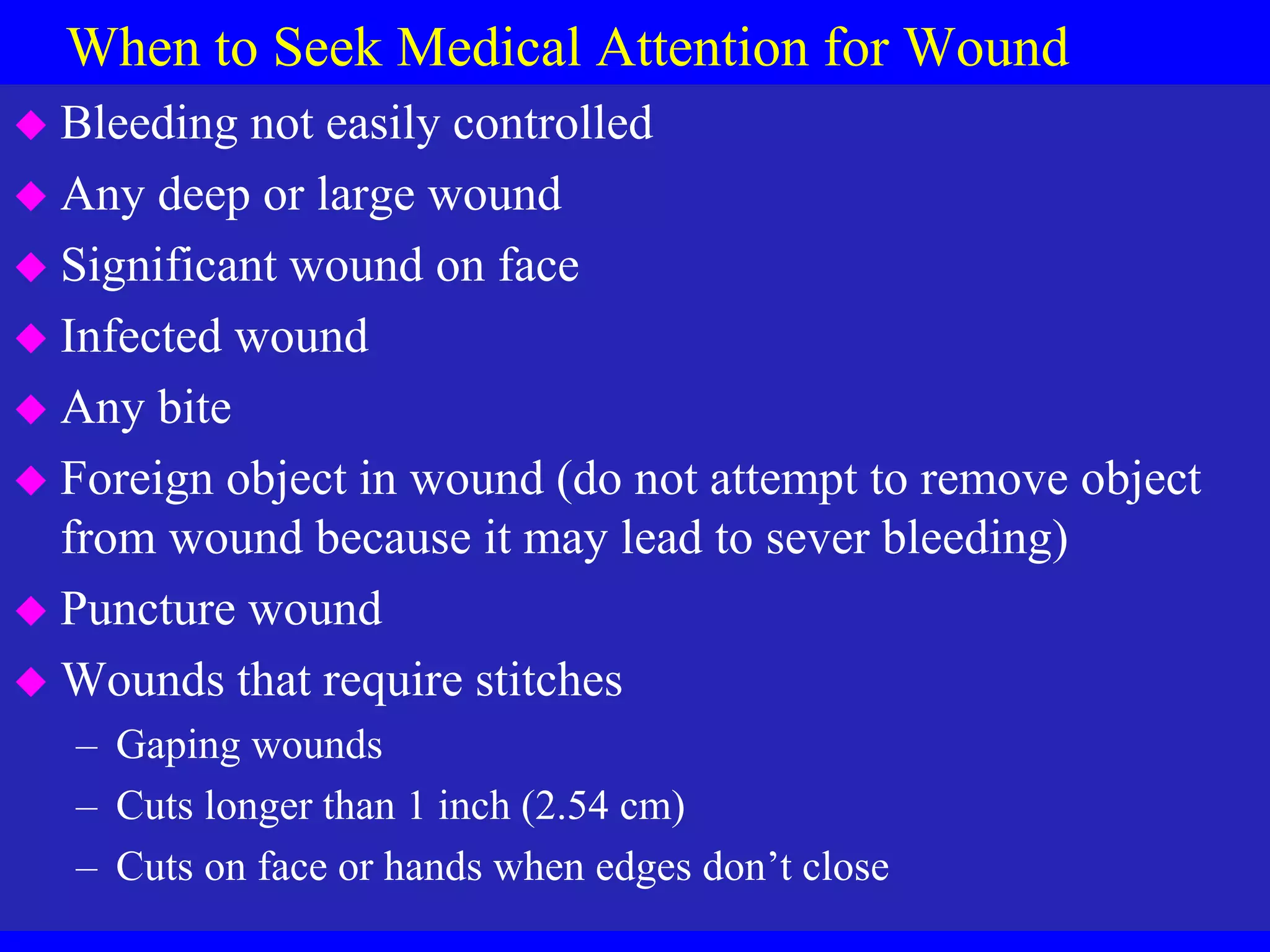 First Aid for Wounds | PPT