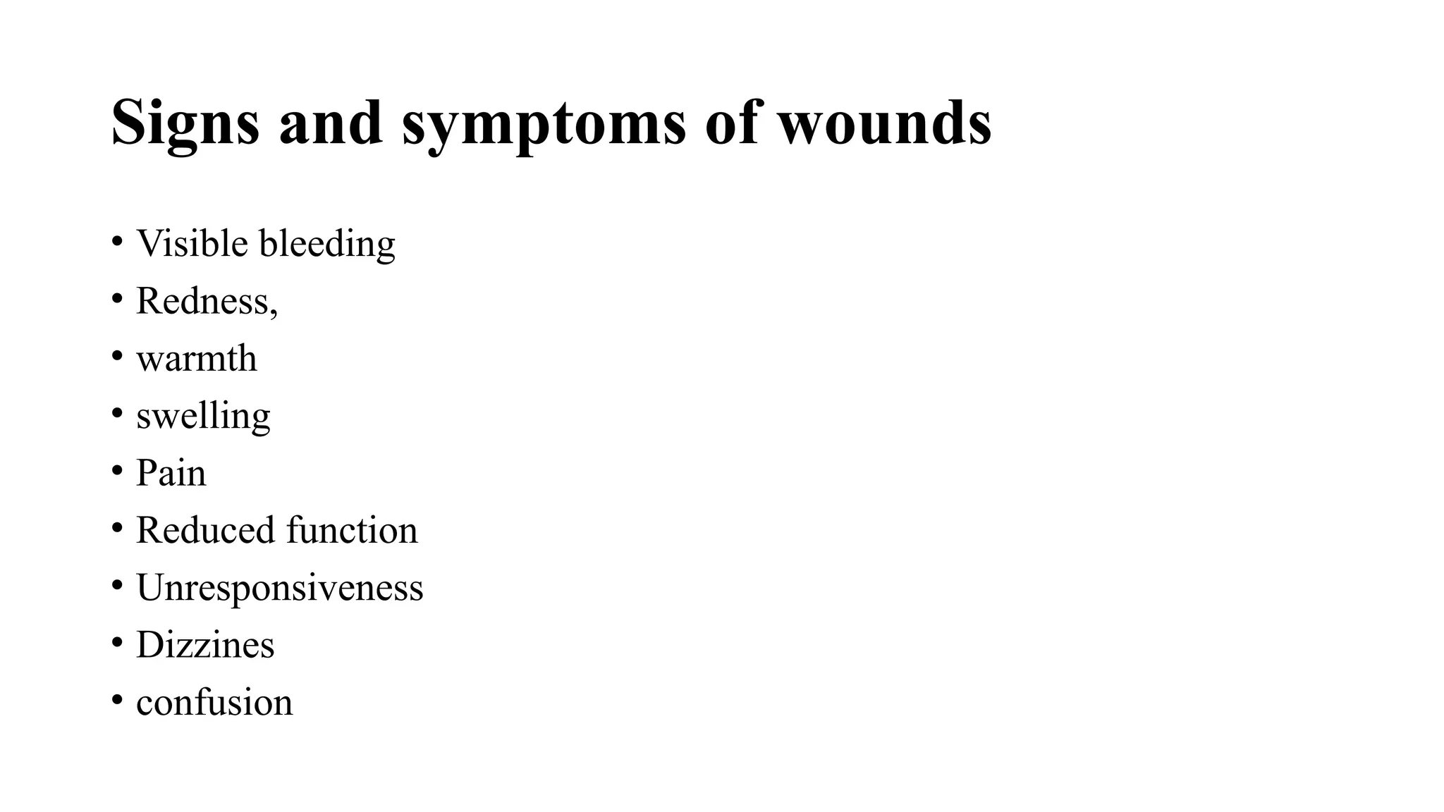 WOUNDS 2.treatment, diagnostic test for. | PPTX