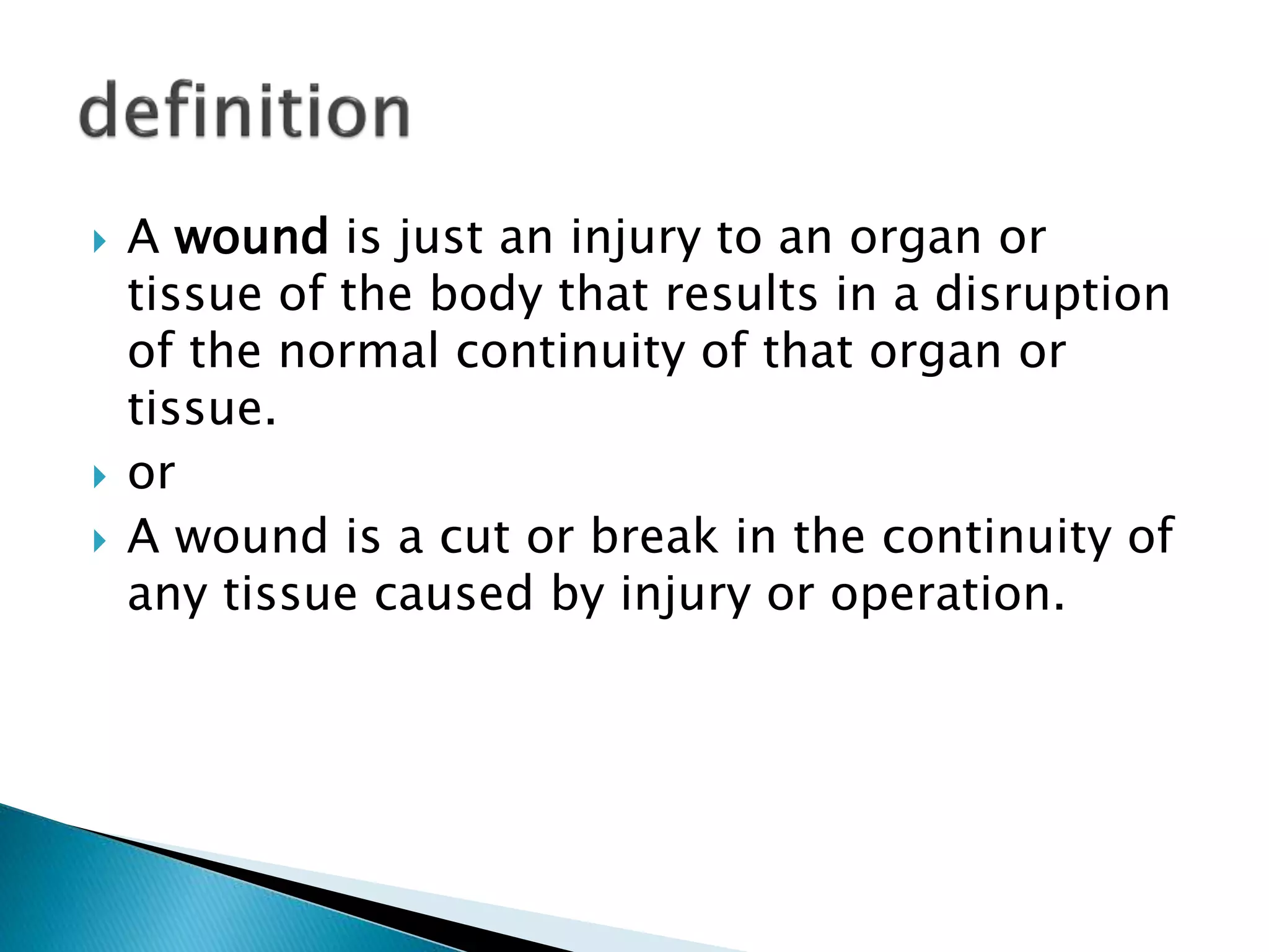 Wounds in nursing ppt | PPTX