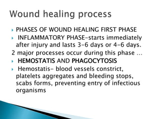 Wounds in nursing ppt | PPTX