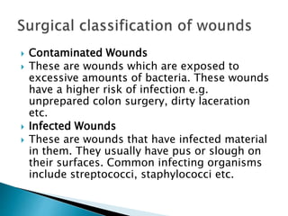 Wounds in nursing ppt | PPTX