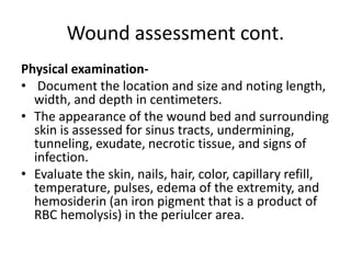Wounds And wound dressing (Advanced Nursing I) .pptx