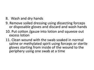 Wounds And wound dressing (Advanced Nursing I) .pptx