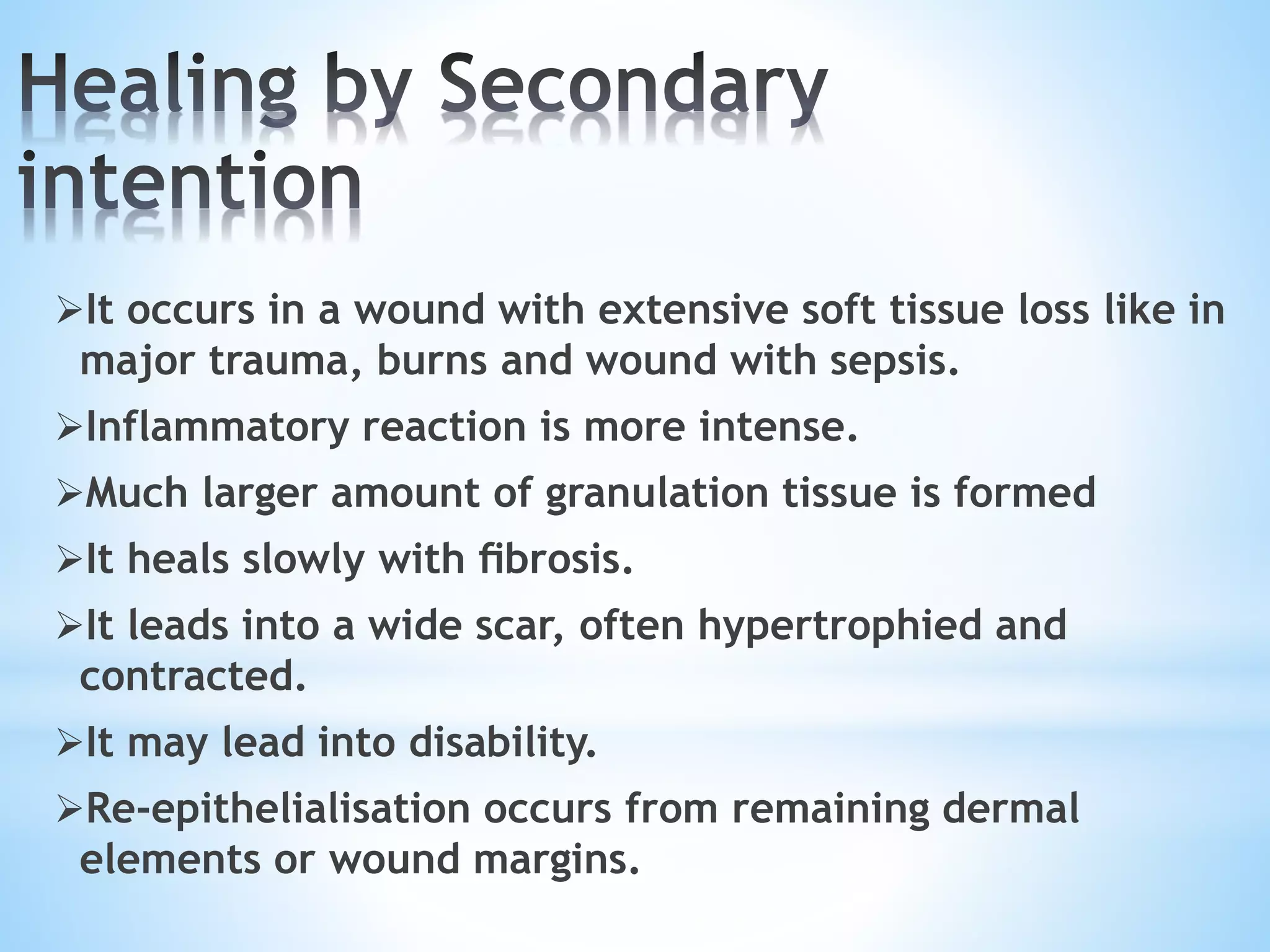 Wounds and wound healing | PPTX