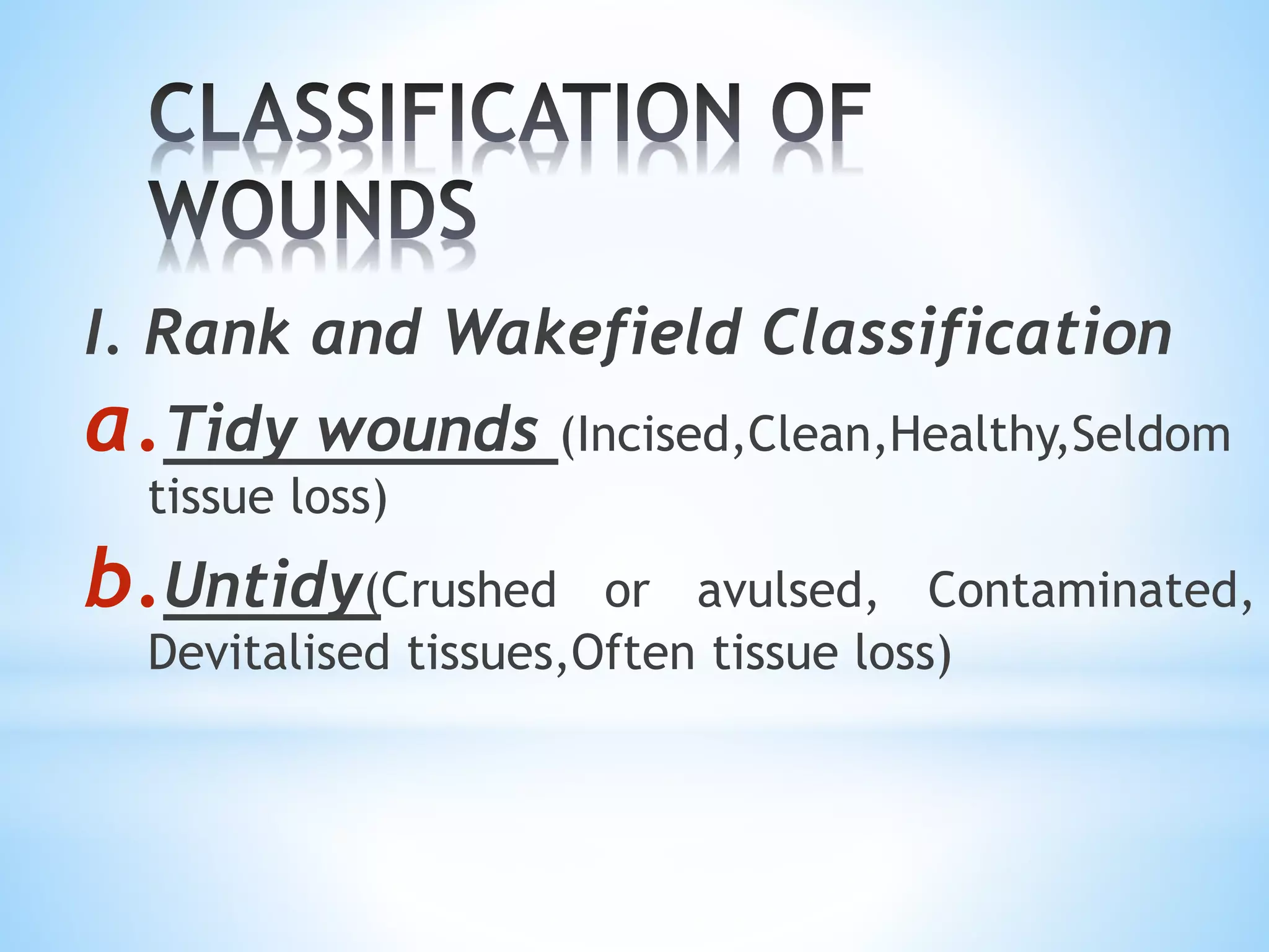 Wounds and wound healing | PPTX