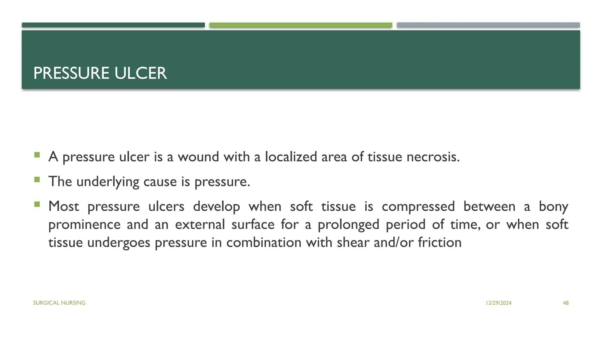 wound ; cause ,classification , healing phases ,pressure ulcer , wound ...