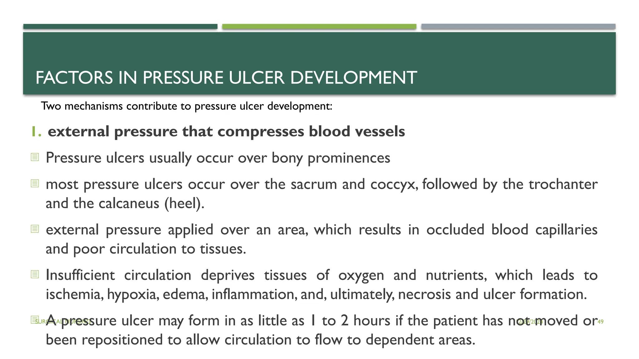 wound ; cause ,classification , healing phases ,pressure ulcer , wound ...