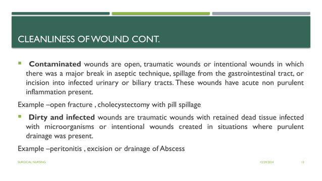 wound ; cause ,classification , healing phases ,pressure ulcer , wound ...