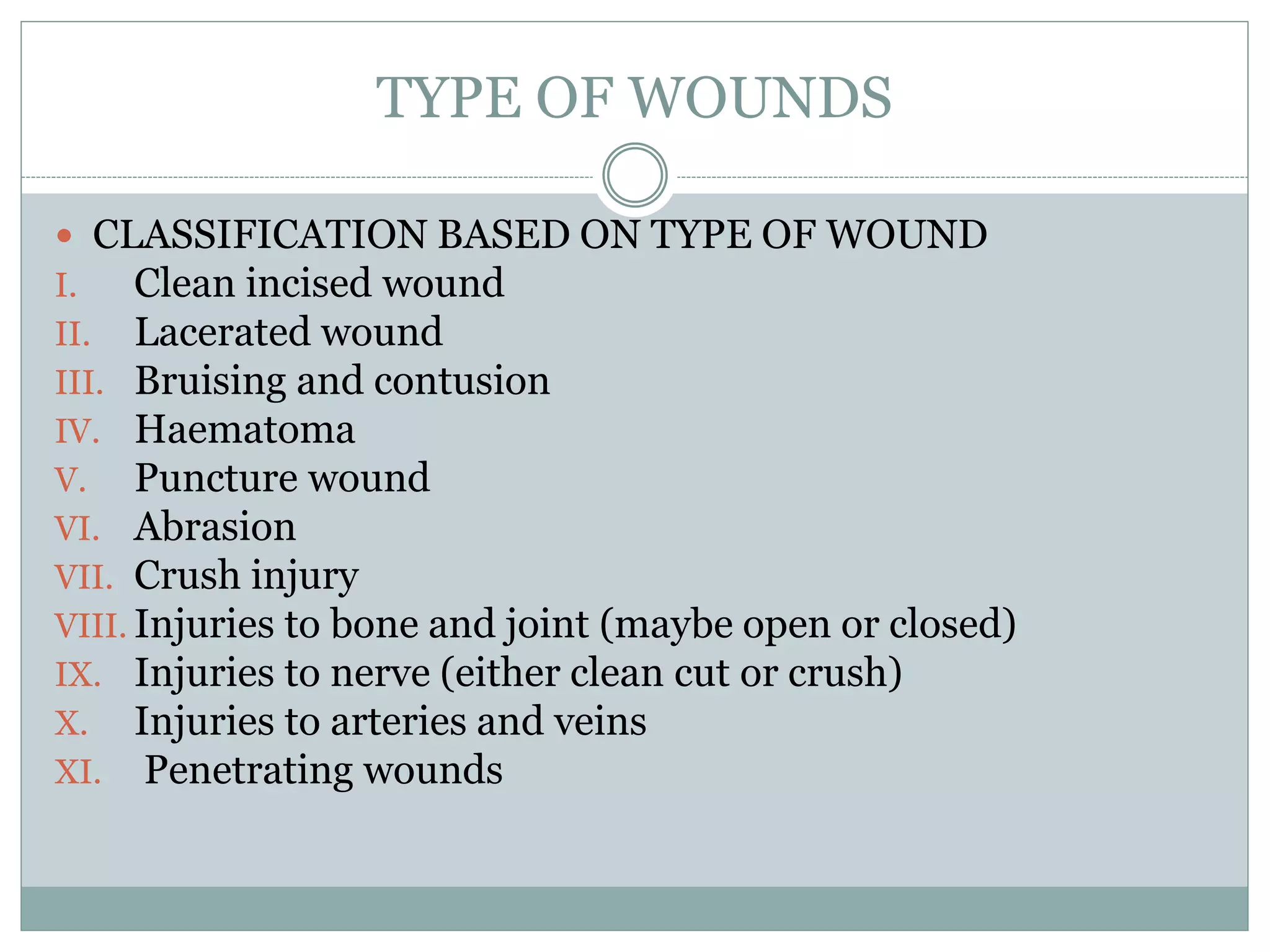 Wounds, healing and tissue repair | PPTX