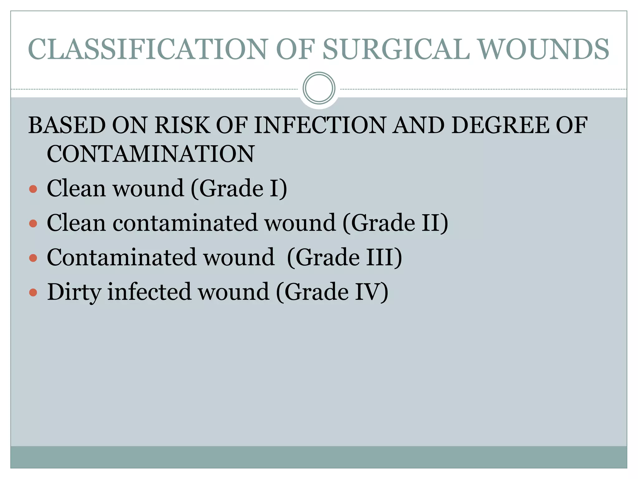 Wounds, healing and tissue repair | PPTX