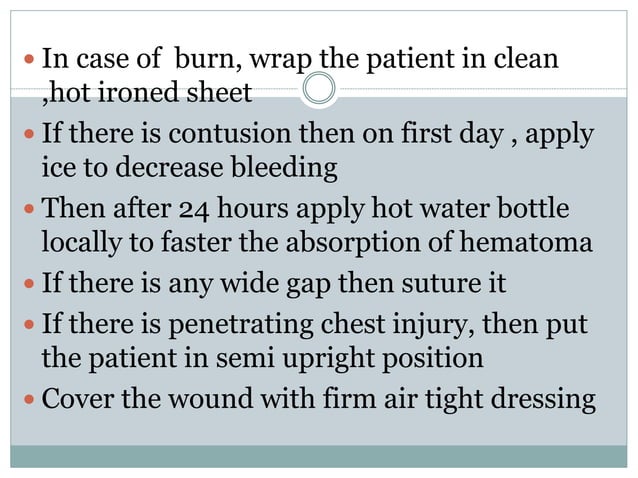 wounds, hemorrahge and shock.pptx for medical students | PPTX | First ...