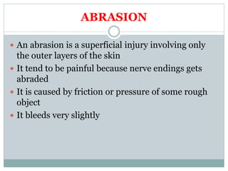 wounds, hemorrahge and shock.pptx for medical students | PPTX
