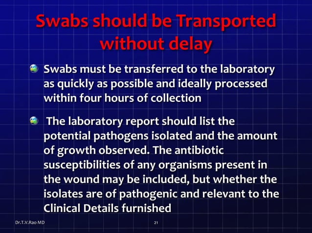 Wound Swabs basics