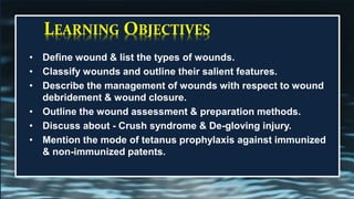 Wound Types & Management | PDF
