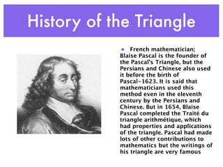 Pascal's Triangle slideshow | KEY
