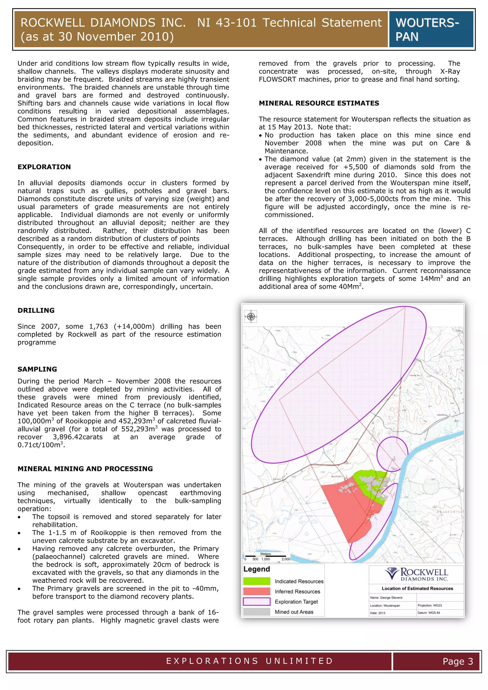 Wouterspan resource summary July 2013 | PDF