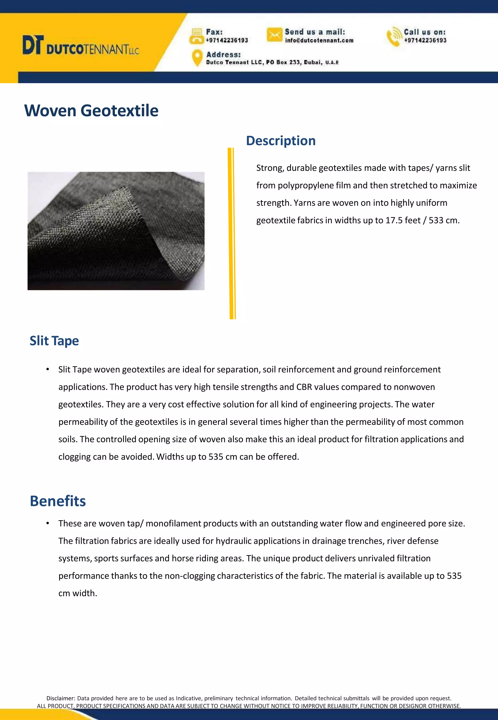 Explore Amazing Features Of Woven Geotextile | PPTX