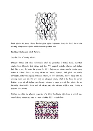 Woven and knit fabrics | DOCX