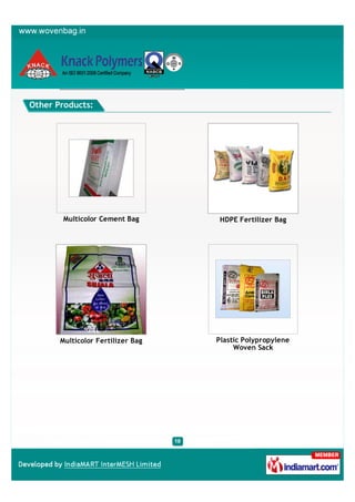 Knack Polymers, Ahmedabad, Polypropylene Woven Sack | PDF