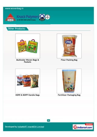 Knack Polymers, Ahmedabad, Polypropylene Woven Sack | PDF