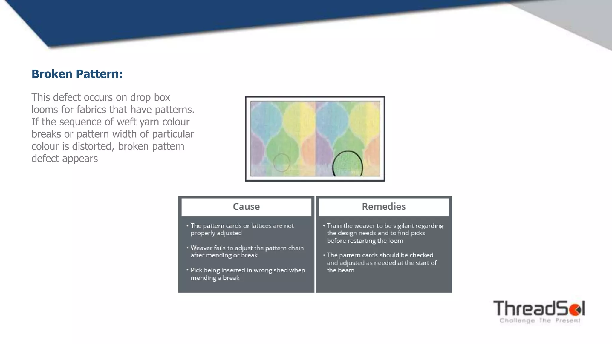 List of defects in woven fabric | PPTX