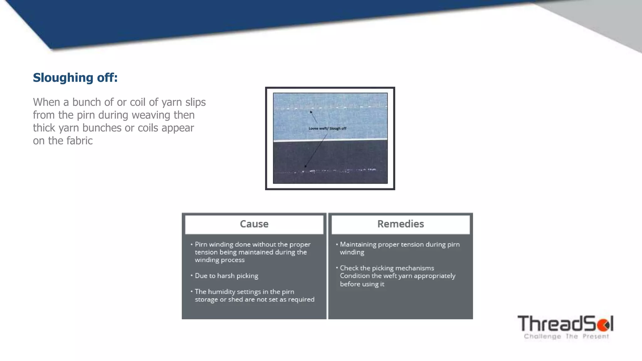 List of defects in woven fabric | PPTX