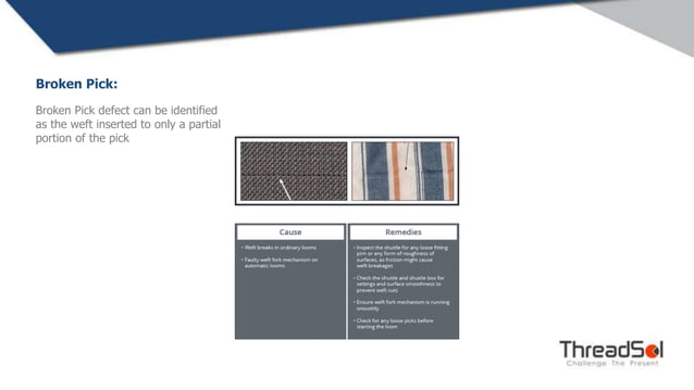 List of defects in woven fabric | PPT