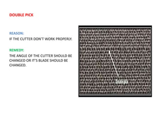 Woven fabric faults | PPTX